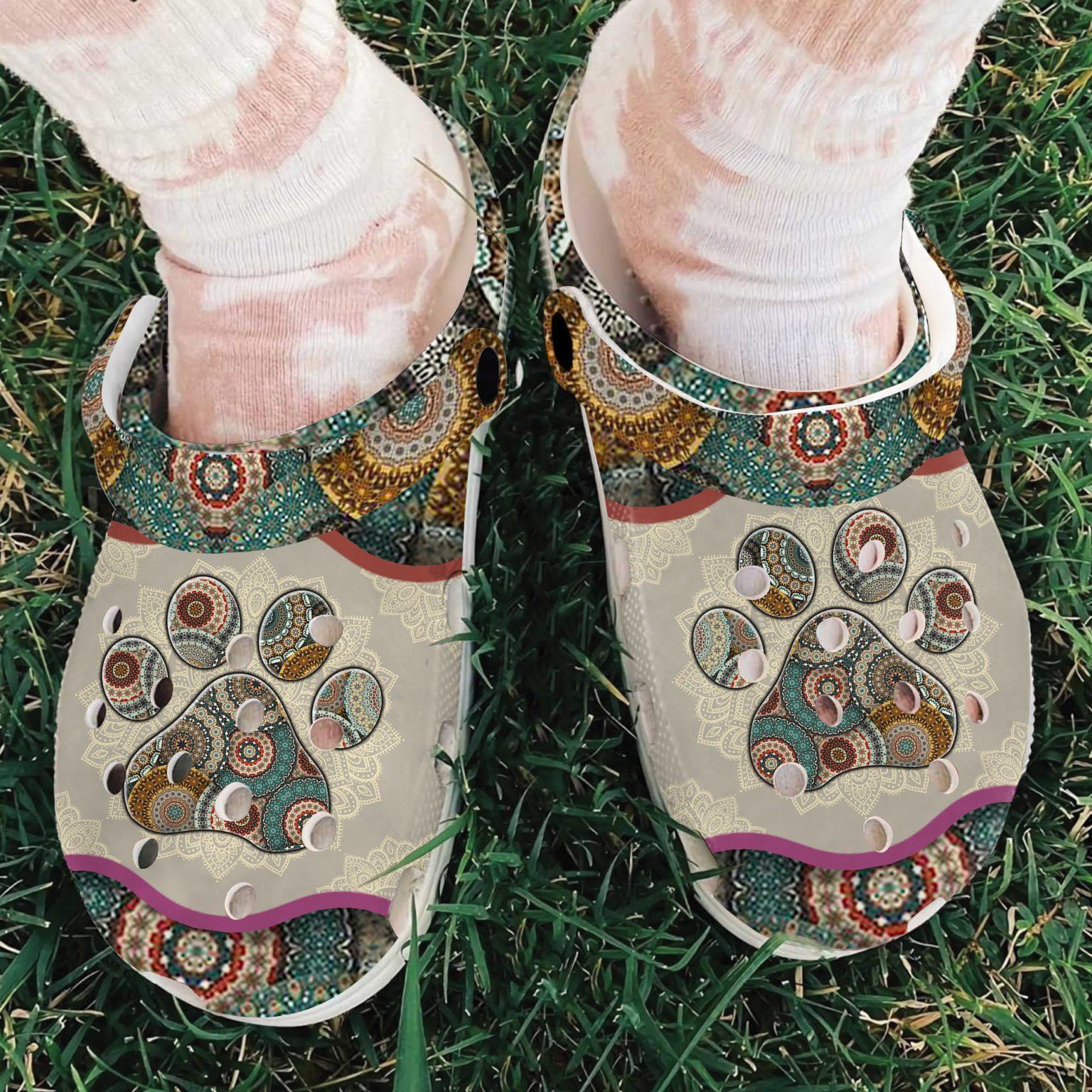 Beautiful Sea Air Floral Clogs - Design by Crocodile