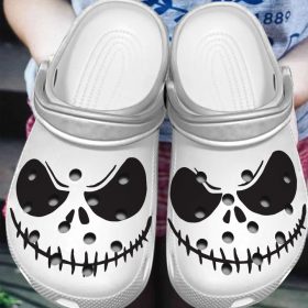 Pumpkin King Jack Skellington Face Clogs - Design by Crocodile