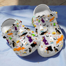 Dachshund Get ready For Rainy Walk Clogs, Unisex Film Clog Shoes, Pet ...
