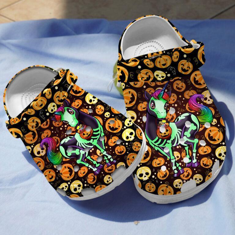 Irish Skull Halloween Clogs For Kids And Adults - Design by Crocodile