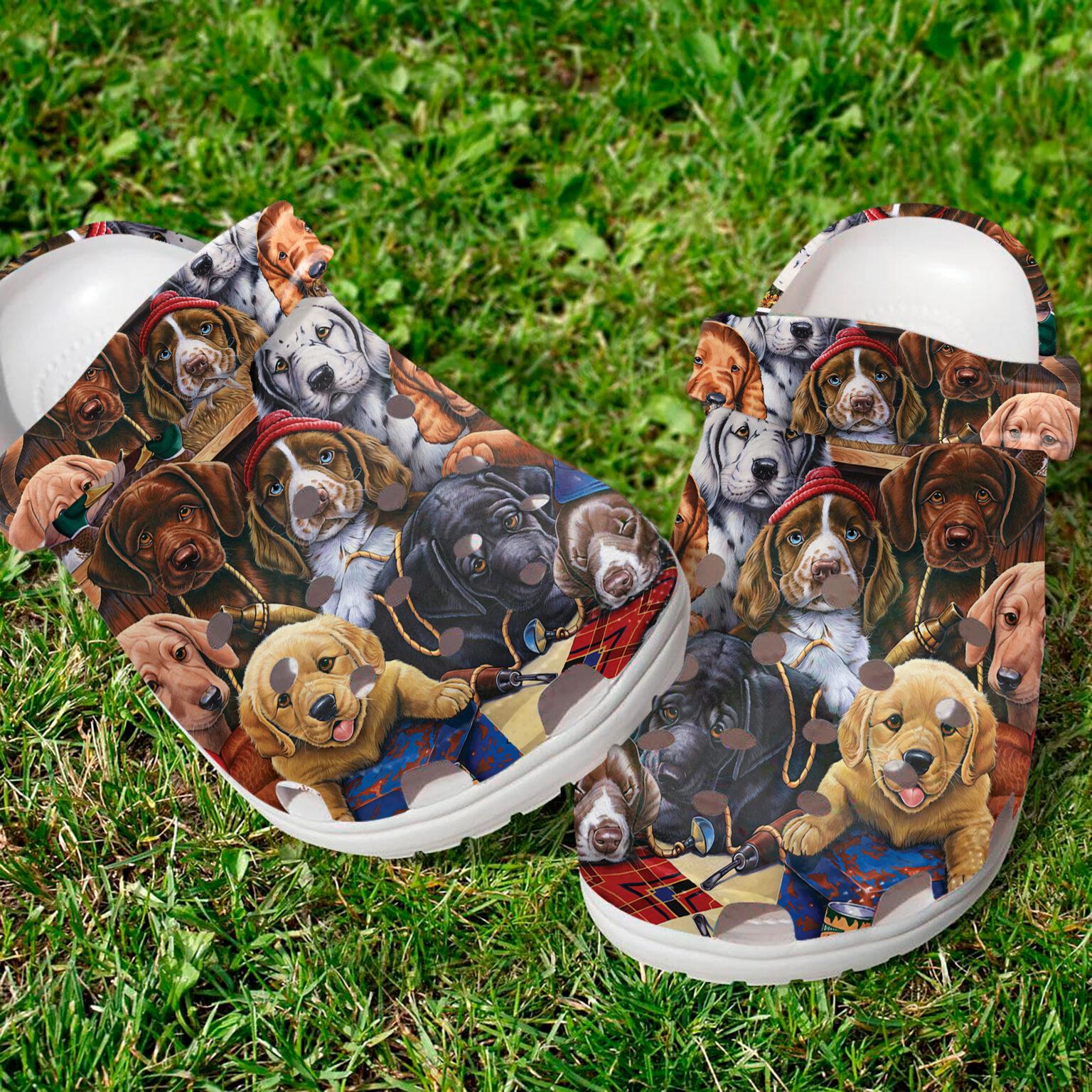 Dachshund Get ready For Rainy Walk Clogs, Unisex Film Clog Shoes, Pet ...
