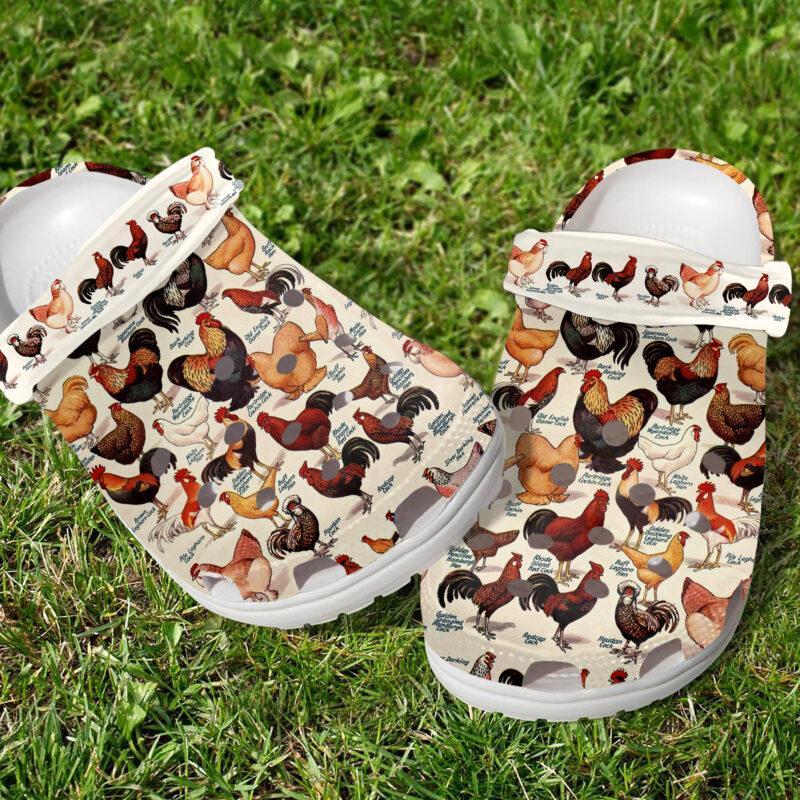 Chicken Breed Collection Slippers - Design by Crocodile