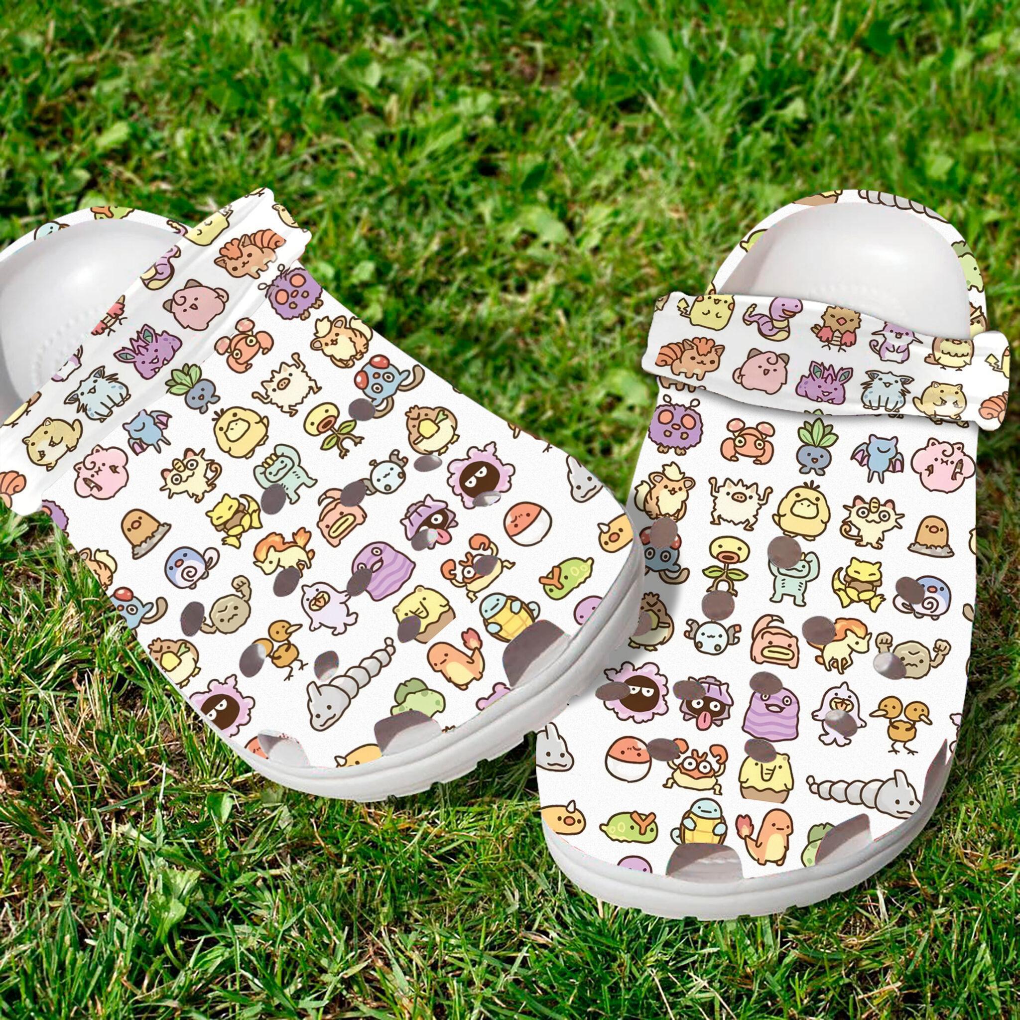 Cute Pokemon Pattern Slippers - Design by Crocodile