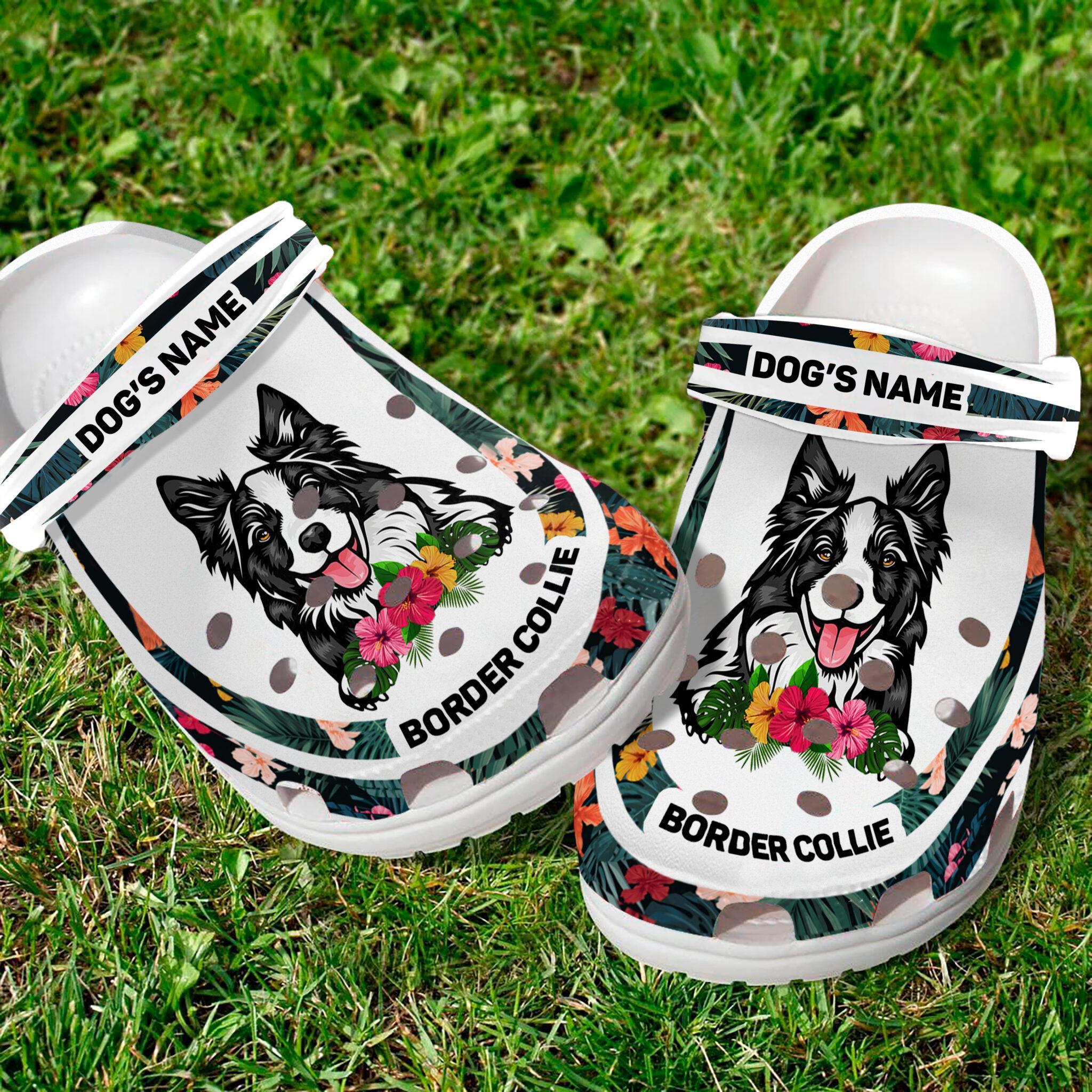 Cute Border Collie Slippers - Design by Crocodile