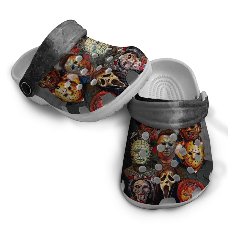 Horror Mask Slippers - Design by Crocodile