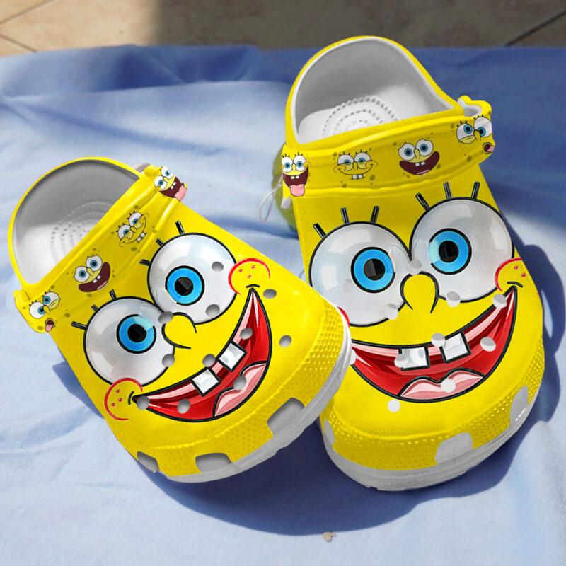 Cute Funny Spongebob And Patrick Happy Playfull Clogs For Kids And ...