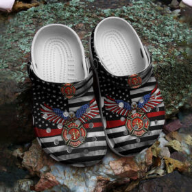 Skull Firefighter Crocs For Men Slippers - Design by Crocodile