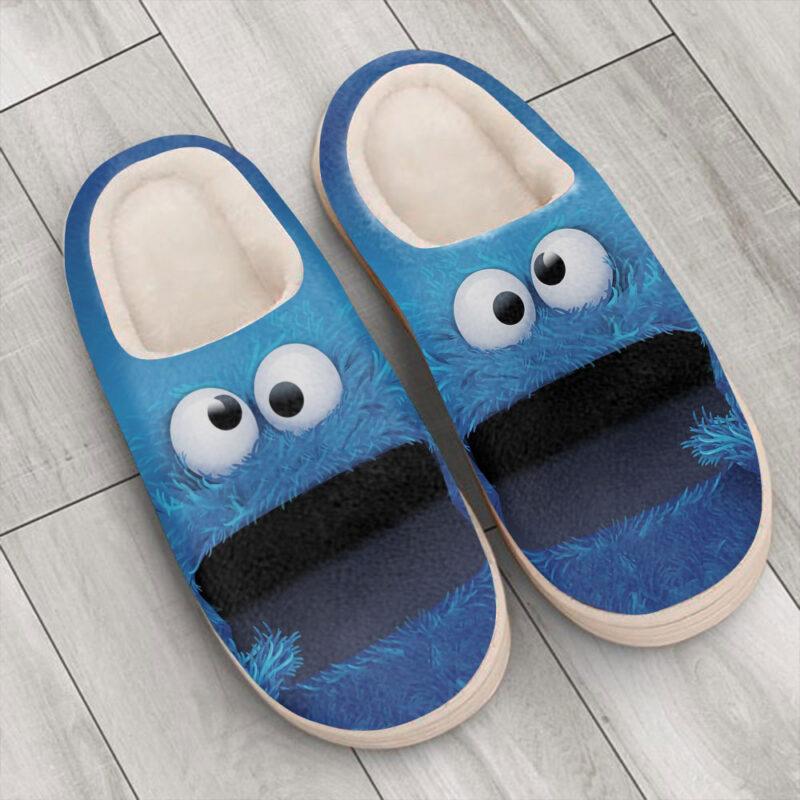 Cookie Monster House Slippers - Design by Crocodile