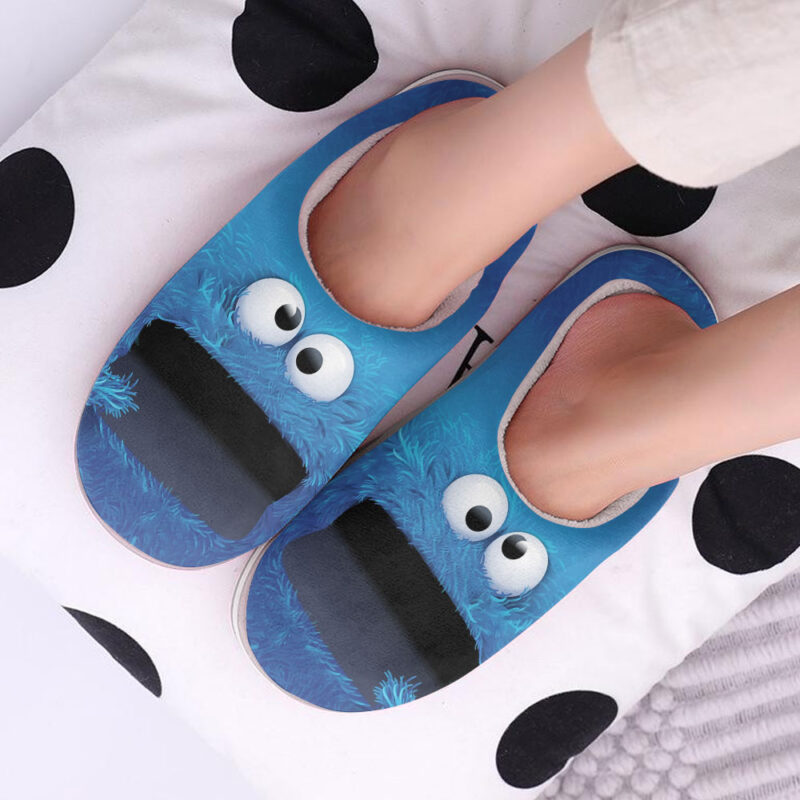 Cookie Monster House Slippers - Design by Crocodile