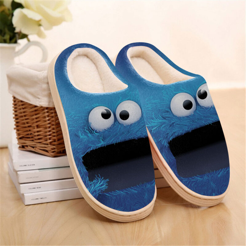Cookie Monster House Slippers - Design by Crocodile