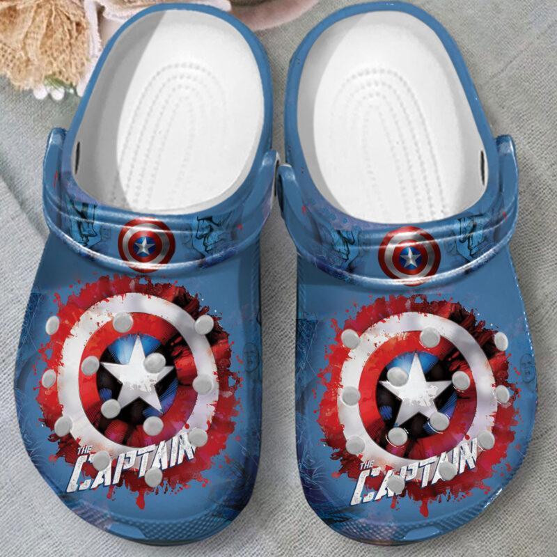 Captain America Slippers - Design by Crocodile
