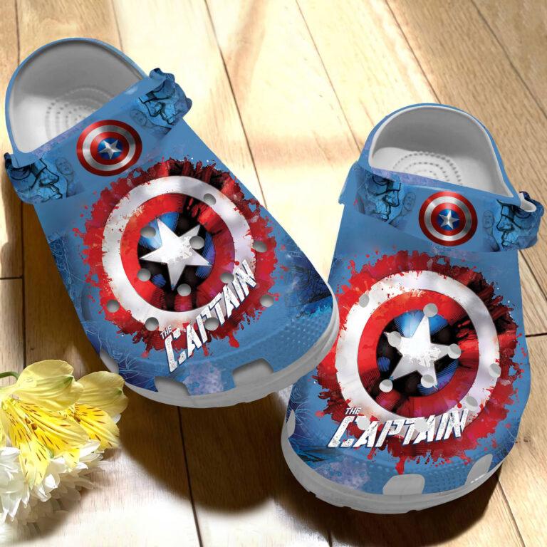 Captain America Slippers - Design by Crocodile
