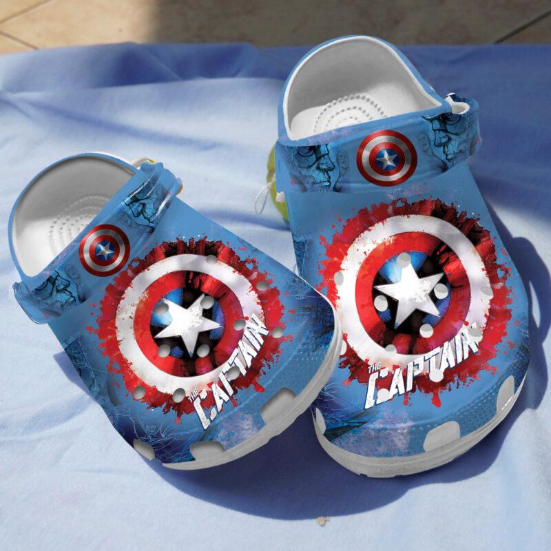Captain America Slippers - Design by Crocodile