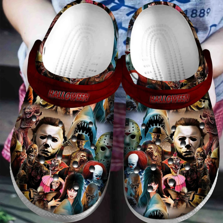Horror Movie Villains Halloween Clogs - Design by Crocodile