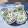 Lovely Bluey And Bingo Blue Clogs For Kids And Adults - Design by Crocodile