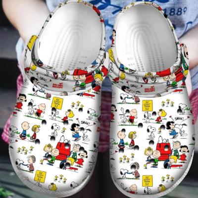 Snoopy Limited Edition Clogs Shoes - Design by Crocodile