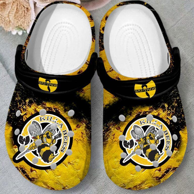 Wu-Tang Clan Logo Killa Bees Clogs Shoes, Gift For Fans Of Wu-Tang Clan ...