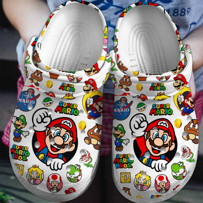 Cute Super Mario Clogs - Design by Crocodile