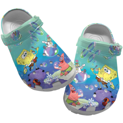 Bikini Bottom Spongebob Clogs Shoes - Design by Crocodile