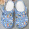 Lovely Bluey Characters Print Blue Clogs For Kids And Adults - Design ...