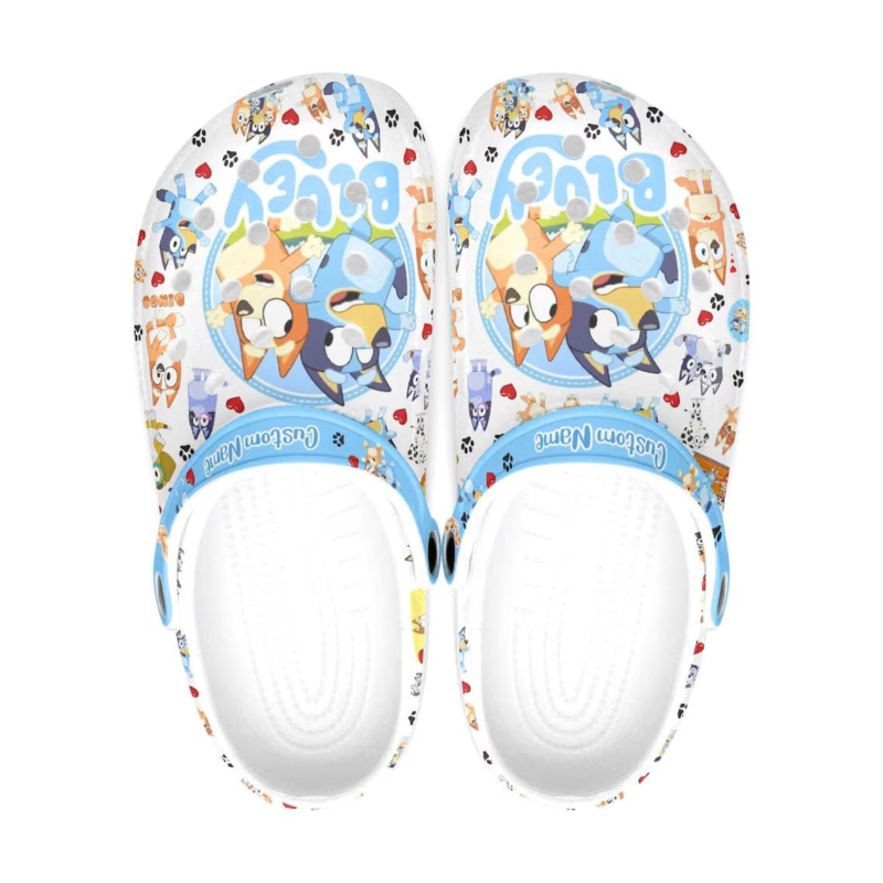 Custom Bluey Clogs, Bluey Family Clogs - Design by Crocodile