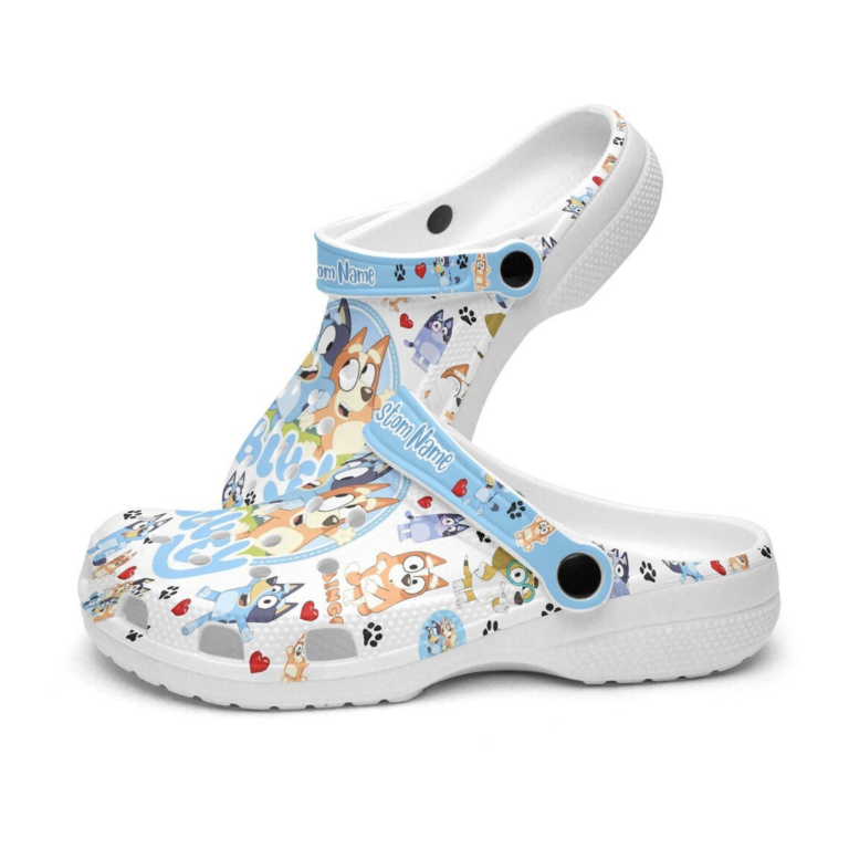 Custom Bluey Clogs, Bluey Family Clogs - Design by Crocodile