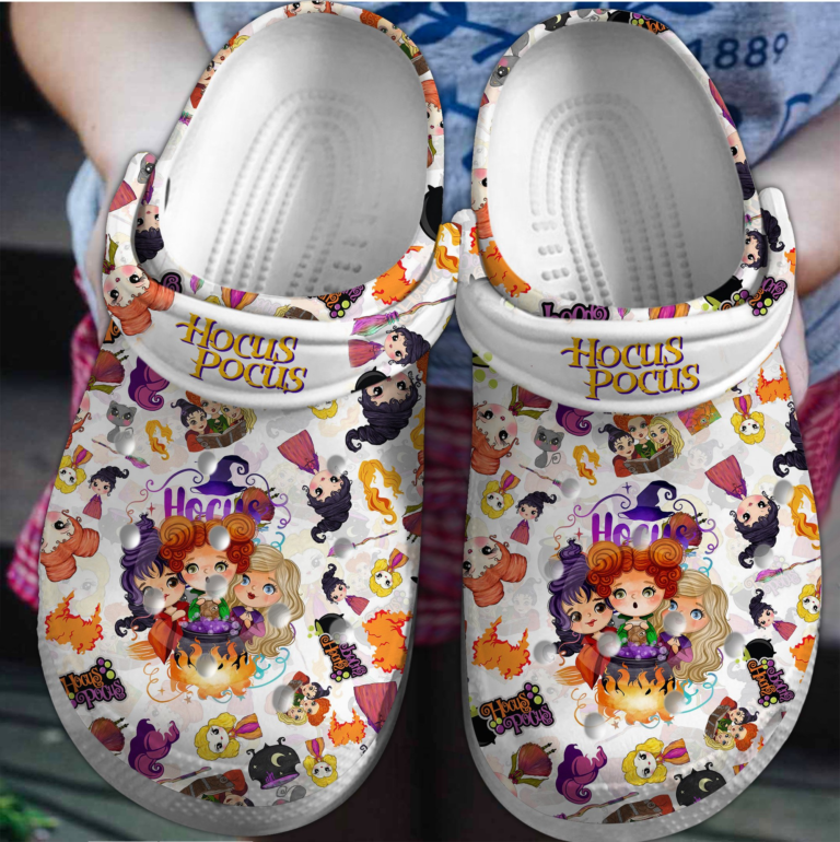 Limited Edition Hocus Pocus Clogs For Kids And Adults - Design by Crocodile