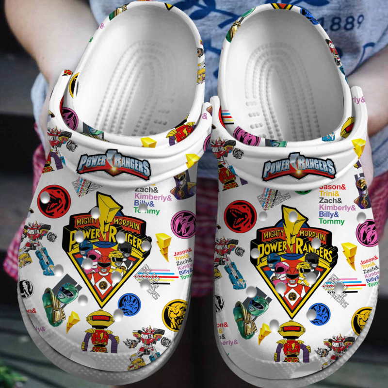 Power Ranger Dino Thunder Classic Clogs Shoes - Design by Crocodile