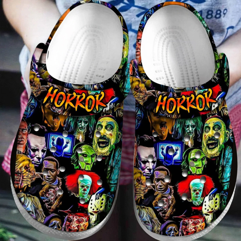 Horror Movie Themed Clogs For Halloween - Design by Crocodile