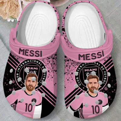 Water-resistant Lionel Messi Inter Miami Football Club Crocs - Design ...