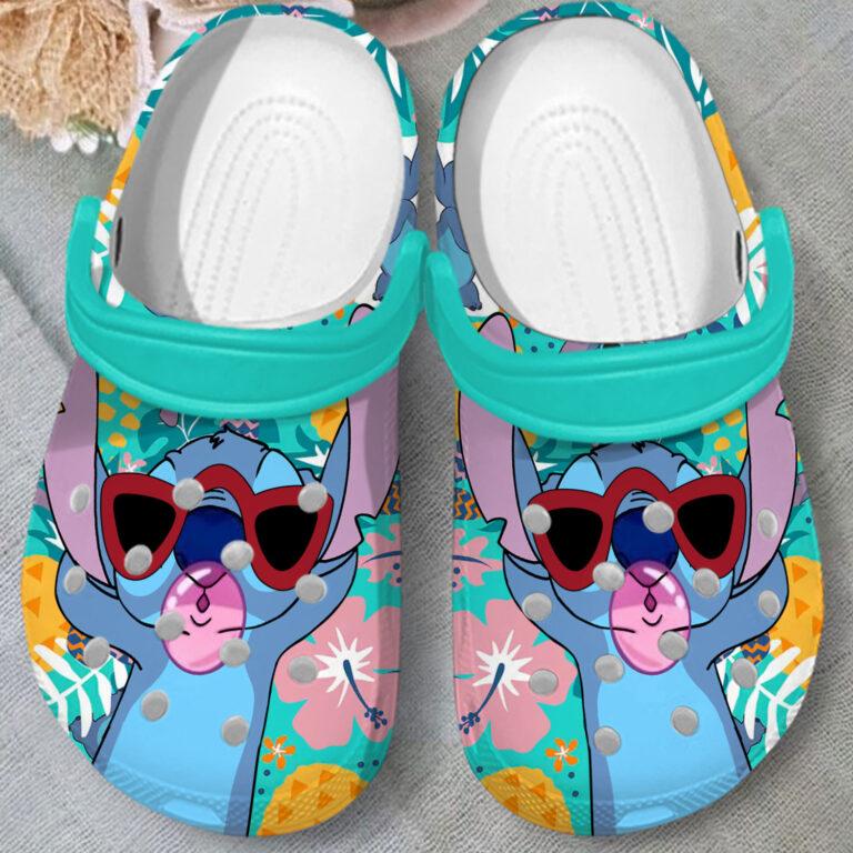 Funny And Stylish Disney Stitch Blue Clogs For Kids And Adults - Design ...