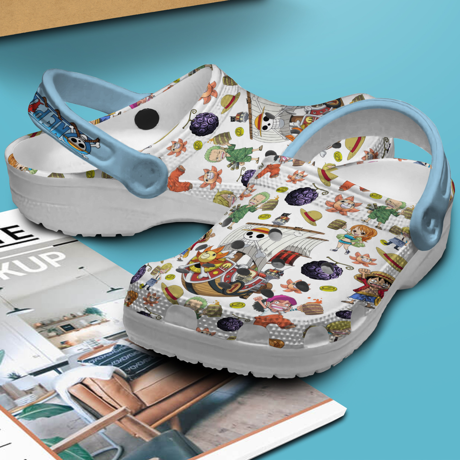Cute One Piece Anime Characters Clogs For Kids And Adults - Design by ...