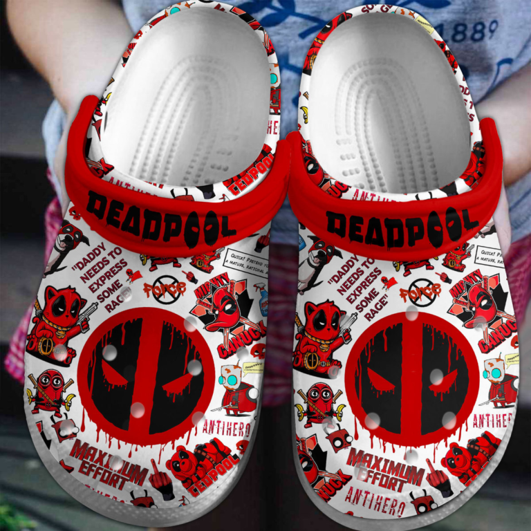 Eye-catching And Stylish Marvel Deadpool Clogs For Kids And Adults ...