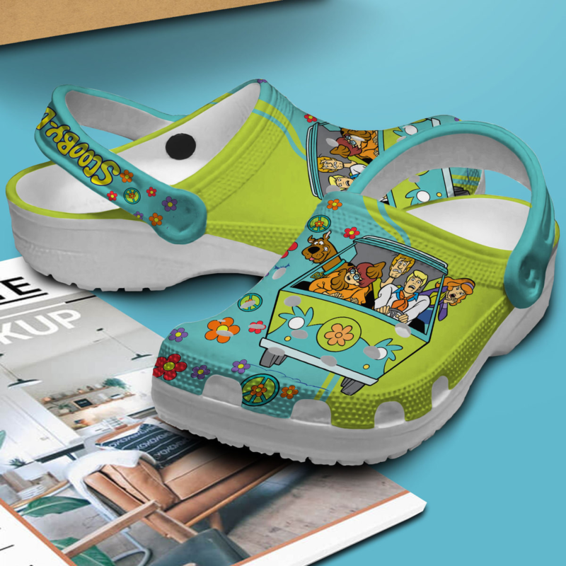 Colorful Scooby-Doo Cartoon Clogs For Kids And Adults - Design by Crocodile