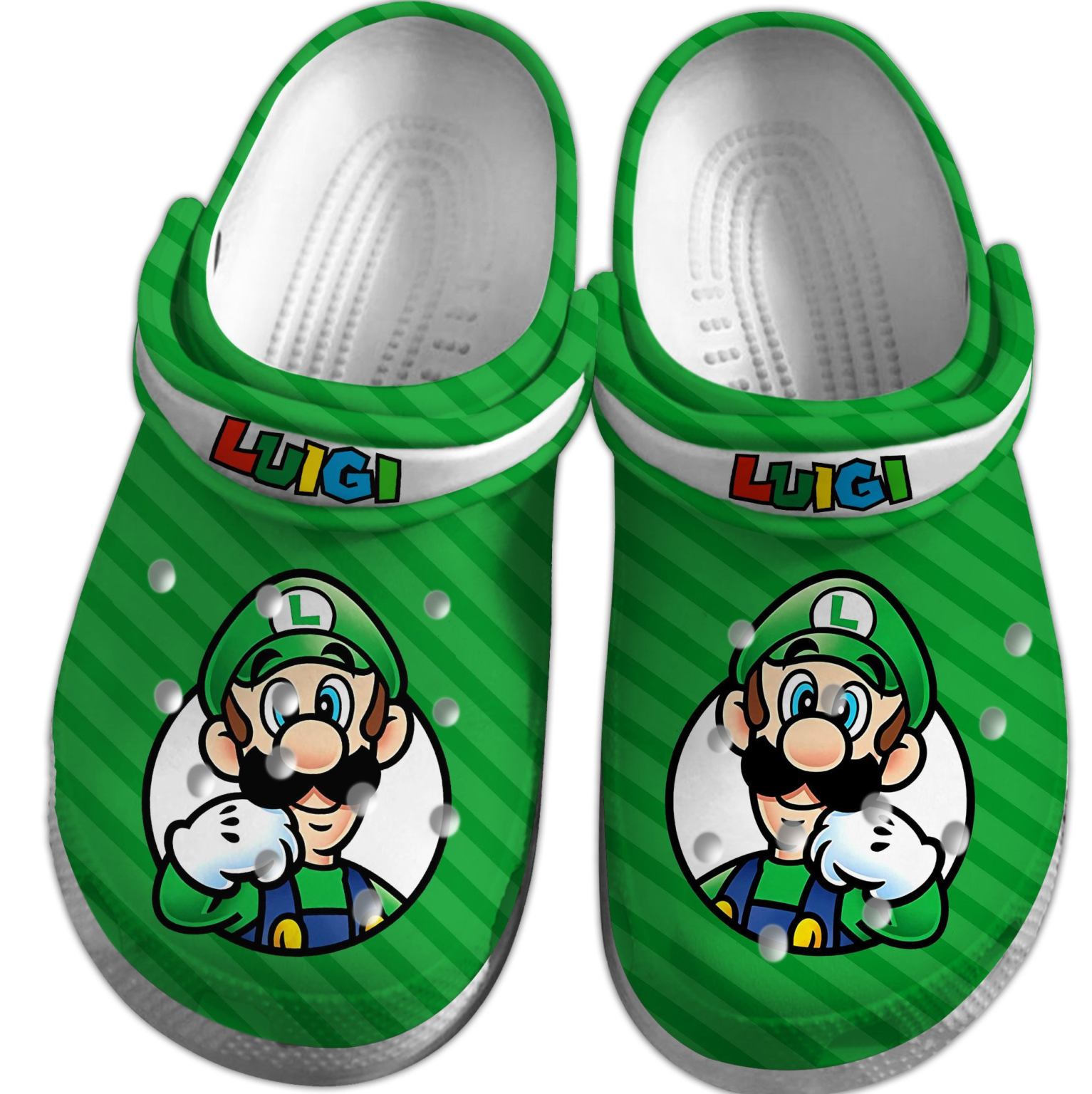 Funny Luigi Super Mario Green Clogs For Kids And Adults - Design by ...