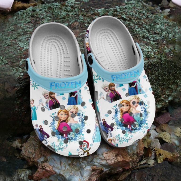 Comfortable Frozen Cartoon Clogs For Kids And Adults - Design by Crocodile