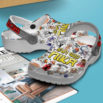 Monkey D Luffy Gear 5 Sun God Nika Anime Clogs - Design by Crocodile