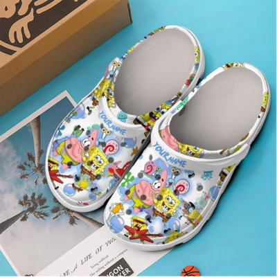 Happy Spongebob Bikini Bottom Cartoon Clogs For Kids And Adults ...