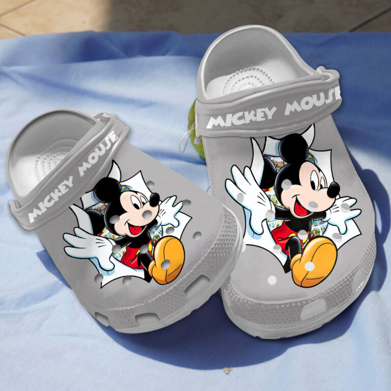 Personalized Couple Mickey And Minnie Mouse Clogs - Design by Crocodile