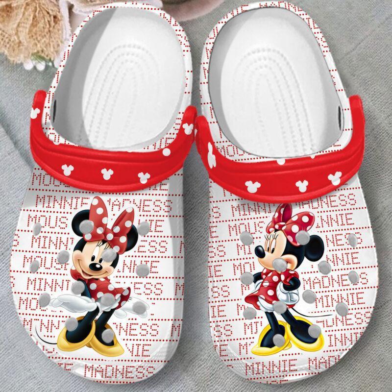 Cute Pretty Minnie Mouse Clogs For Kids And Adults - Design by Crocodile