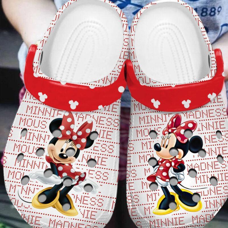 Cute Pretty Minnie Mouse Clogs For Kids And Adults - Design by Crocodile