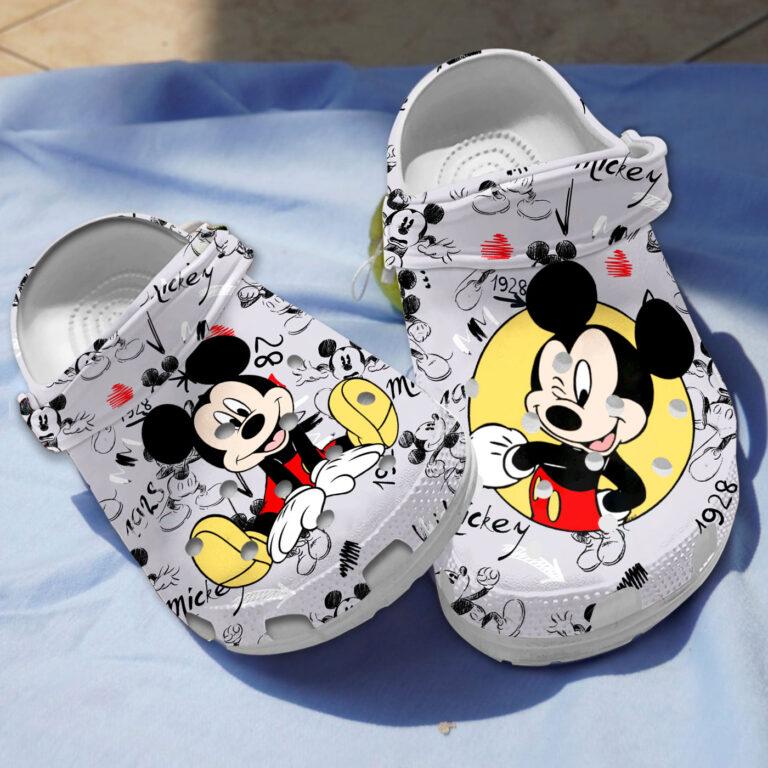 Love Eyes Mickey And Minnie Mouse Cartoon Clogs For Kids & Adults ...