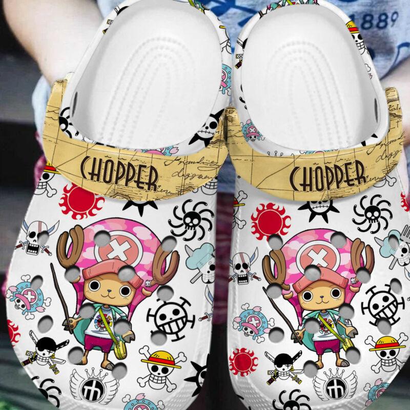 Cute Tony Tony Chopper One Piece Anime Clogs - Design by Crocodile