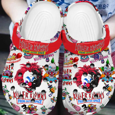 Killer Klowns From Outer Space Unisex Clogs Shoes - Design by Crocodile