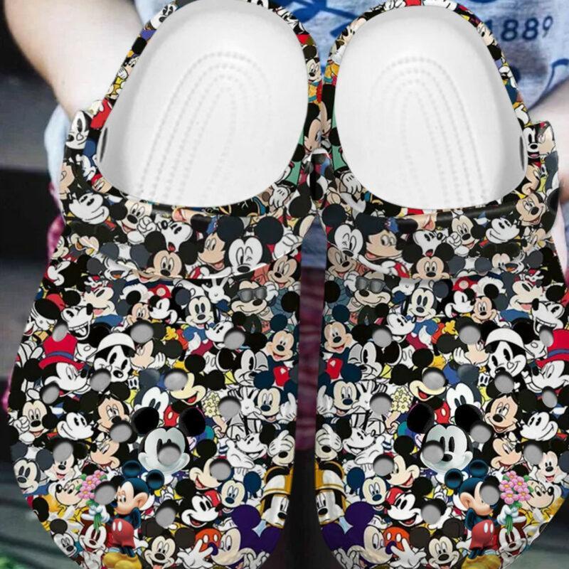 Series Mickey Mouse Cartoon Clogs For Kids & Adults - Design by Crocodile