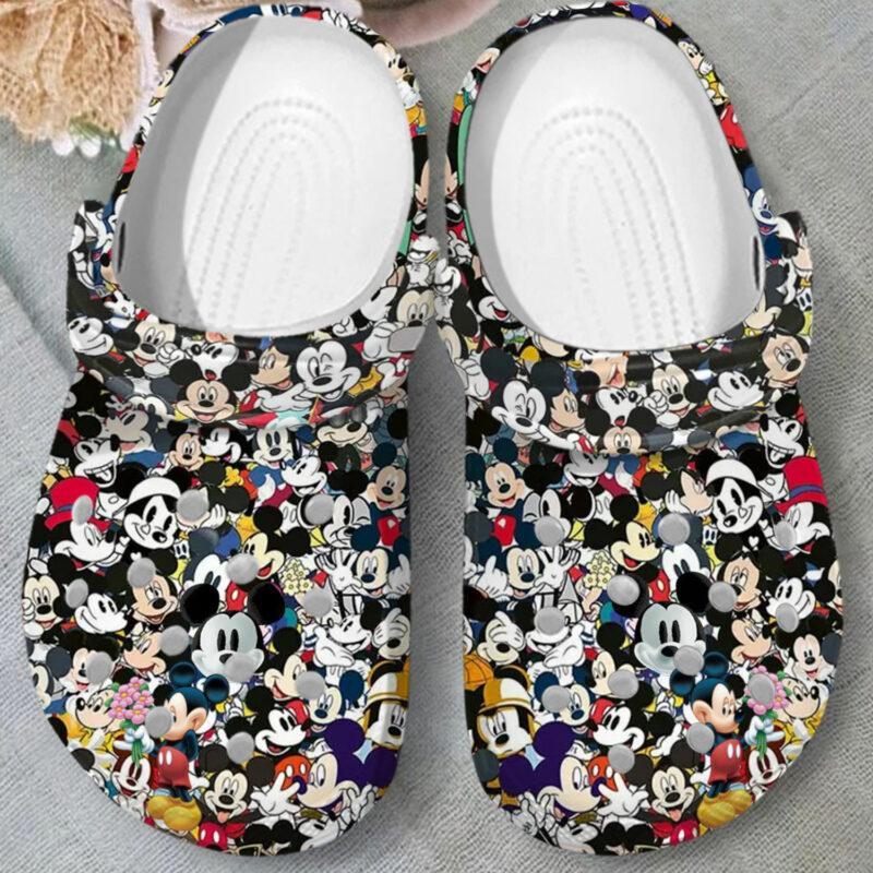 Series Mickey Mouse Cartoon Clogs For Kids & Adults - Design by Crocodile