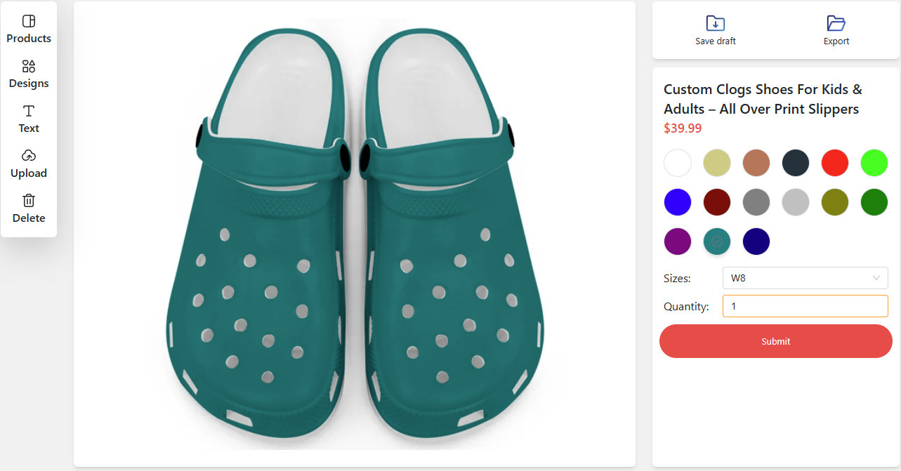 Create Your Own Custom Clogs - Design by Crocodile