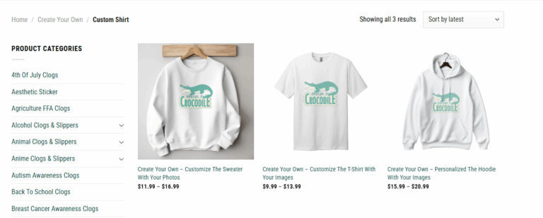 Create Your Own Custom Shirt - Design by Crocodile